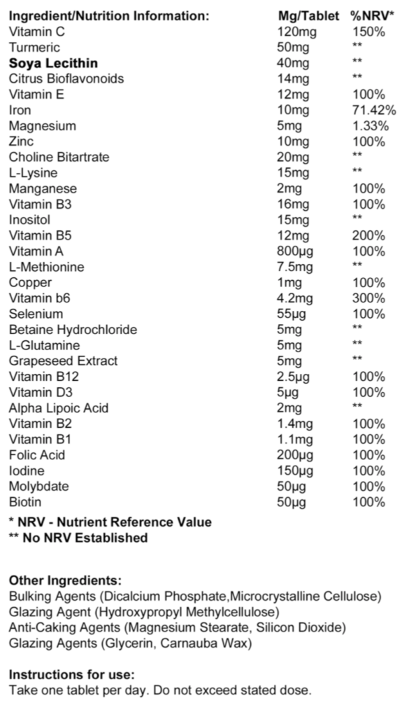 Multivitamin Formula Pro – IvitaSana UK